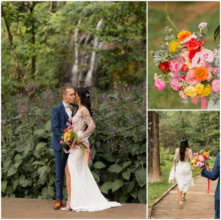 Un mariage tropical au Jardin Créole de Sainte-Suzanne (Réunion)